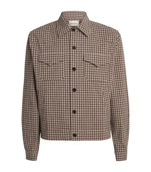 Oliver Peoples Stretch-cotton Check Witley Overshirt