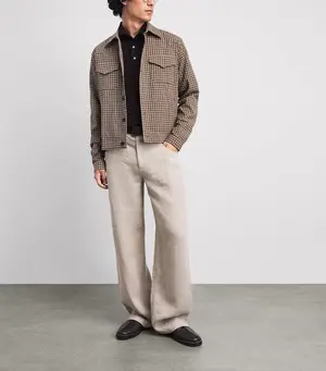 Oliver Peoples Stretch-cotton Check Witley Overshirt