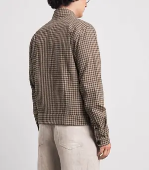 Oliver Peoples Stretch-cotton Check Witley Overshirt