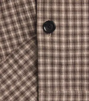 Oliver Peoples Stretch-cotton Check Witley Overshirt
