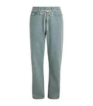ABOUT:BLANK Shoelace Belt Wide-leg Jeans