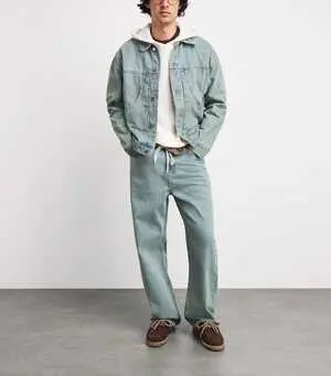 ABOUT:BLANK Shoelace Belt Wide-leg Jeans