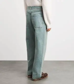 ABOUT:BLANK Shoelace Belt Wide-leg Jeans