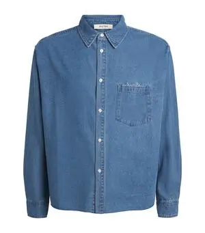 ABOUT:BLANK Script Denim Shirt - Blue