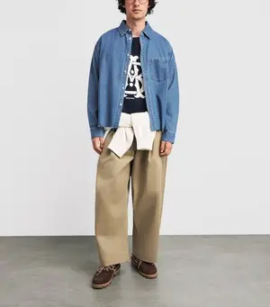ABOUT:BLANK Script Denim Shirt