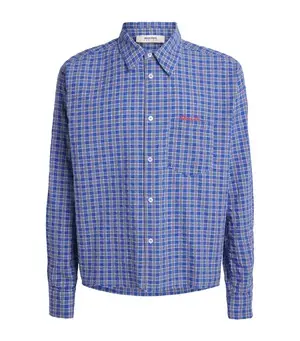 ABOUT:BLANK Cotton Raw-hem Check Shirt