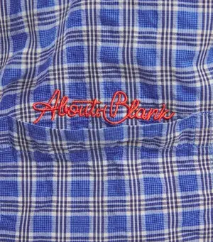 ABOUT:BLANK Cotton Raw-hem Check Shirt