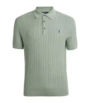 Polo Ralph Lauren Cotton Cable-knit Polo Shirt