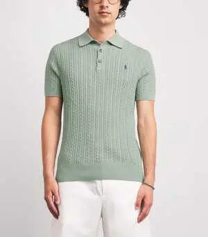 Polo Ralph Lauren Cotton Cable-knit Polo Shirt