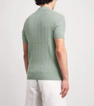 Polo Ralph Lauren Cotton Cable-knit Polo Shirt