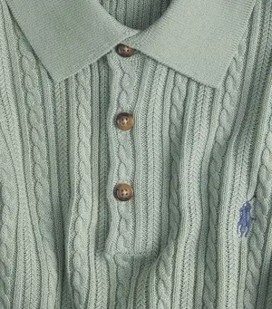 Polo Ralph Lauren Cotton Cable-knit Polo Shirt