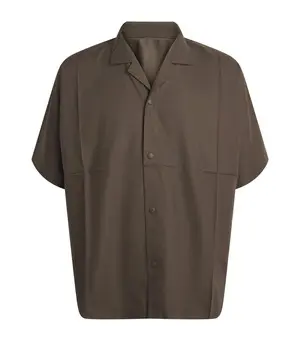 Issey Miyake Short-sleeve Compact Shirt - Brown