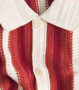 WAX LONDON Crochet Stripe Shirt