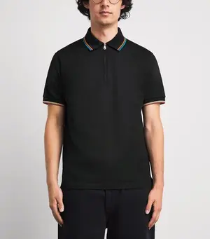 Paul Smith Signature Stripe Zip-up Polo Shirt