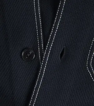 Paul Smith Merino Wool-blend Contrast-stitch Overshirt
