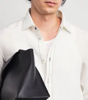 Paul Smith Linen Contrast-stitch Shirt