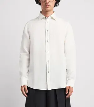 Paul Smith Linen Contrast-stitch Shirt