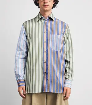 Paul Smith Cotton Stripe Mix Up Shirt