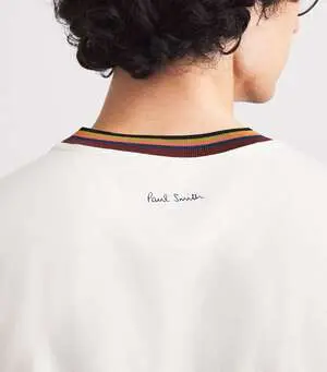 Paul Smith Cotton Artistic Trim T-shirt - White