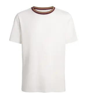 Paul Smith Cotton Artistic Trim T-shirt - White
