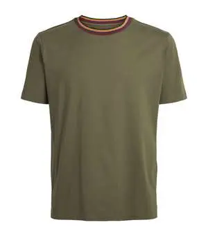 Paul Smith Cotton Artistic Trim T-shirt - Green