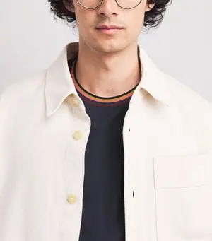 Paul Smith Cotton Artistic Trim T-shirt - Grey