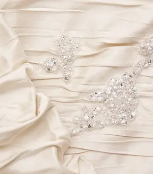SANDRA MANSOUR Silk Embellished Daydream Gown