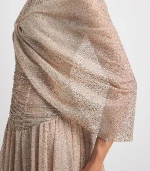 SANDRA MANSOUR Glitter Haze Gown