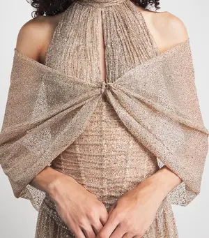 SANDRA MANSOUR Glitter Haze Gown