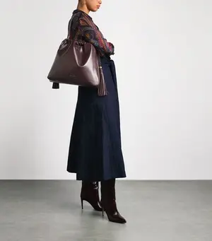 Etro Leather Tassel Shoulder Bag