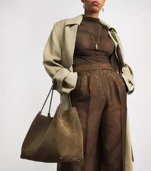 Etro Medium Suede Libra Shoulder Bag