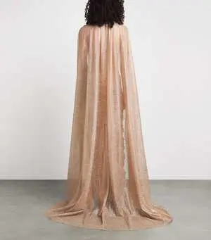 SANDRA MANSOUR Glitter Veil Of Light Gown