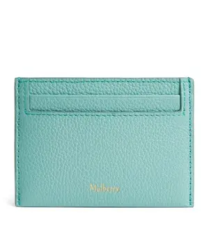 Mulberry Leather Continental Card Holder - Blue