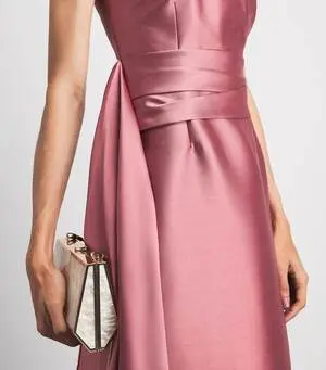 Solace London Satin Strapless Elara Gown