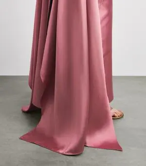 Solace London Satin Strapless Elara Gown