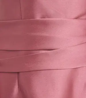 Solace London Satin Strapless Elara Gown