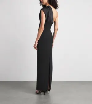 Solace London One-shoulder Gracie Maxi Dress - Black
