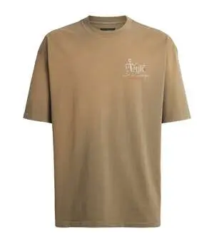 Amiri Cotton Studio Print T-shirt - Brown