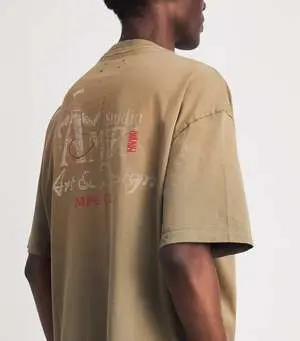 Amiri Cotton Studio Print T-shirt - Brown