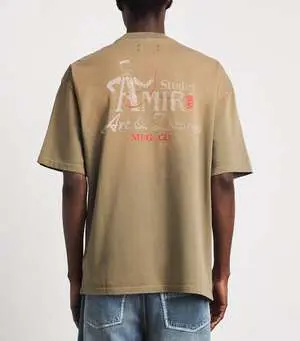 Amiri Cotton Studio Print T-shirt - Brown