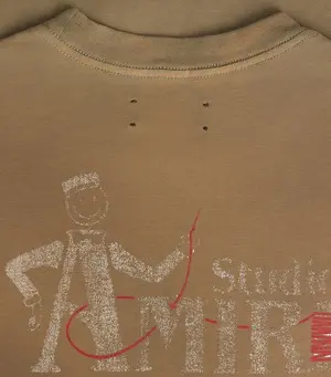 Amiri Cotton Studio Print T-shirt - Brown