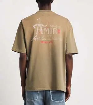 Amiri Cotton Studio Print T-shirt - Brown
