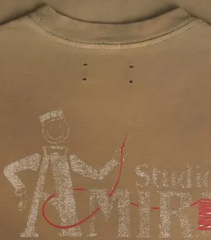 Amiri Cotton Studio Print T-shirt - Brown