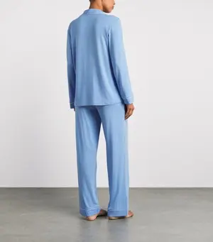 Eberjey Gisele Long Piped Pyjama Set