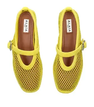 Alaïa Suede Mesh Espadrilles