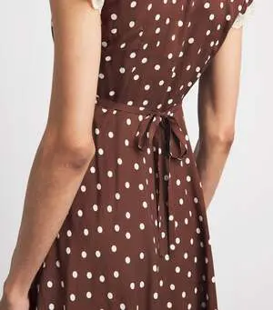 Rixo Polka-dot Cely Mini Dress
