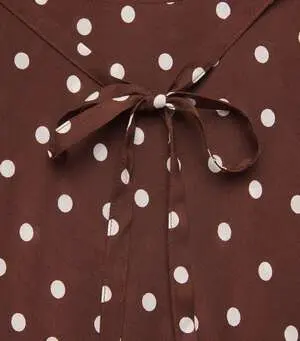 Rixo Polka-dot Cely Mini Dress
