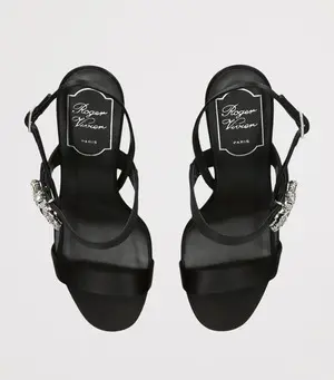 ROGER VIVIER Embellished Belle Vivier Slingback Sandals 45