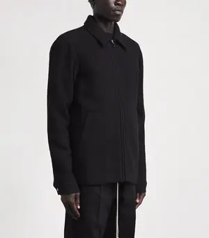 Rick Owens Wool Cropped Harrington Jacket