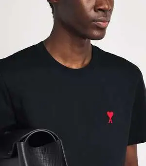 AMI Paris Organic Cotton De Coeur T-shirt